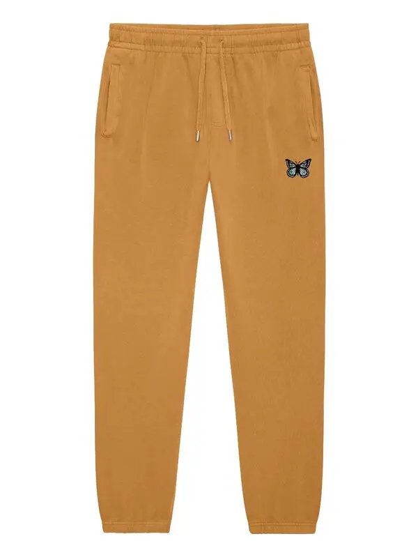 DALIX Butterfly Fleece Sweatpants - Peanut