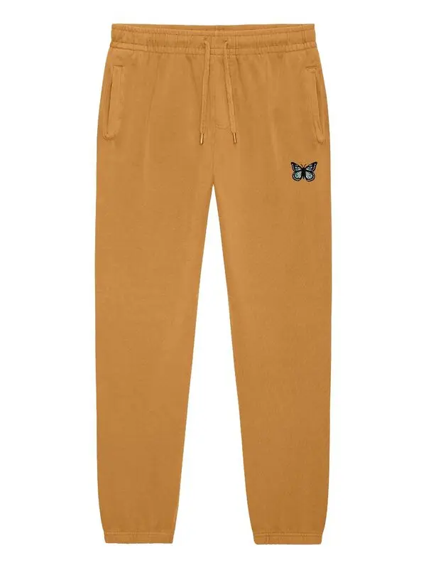 DALIX Butterfly Fleece Sweatpants - Peanut