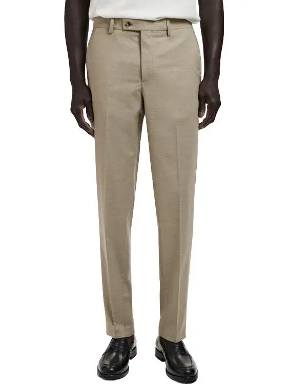 Mango Milan Slim Fit Suit Pants - Green