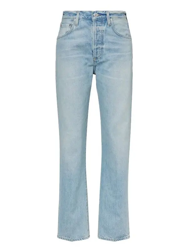 Citizens Of Humanity Baretta High-rise Straight Jeans - Blue