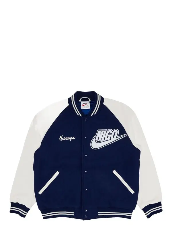 Nike X Nigo Nrg Varsity Jacket - Blue