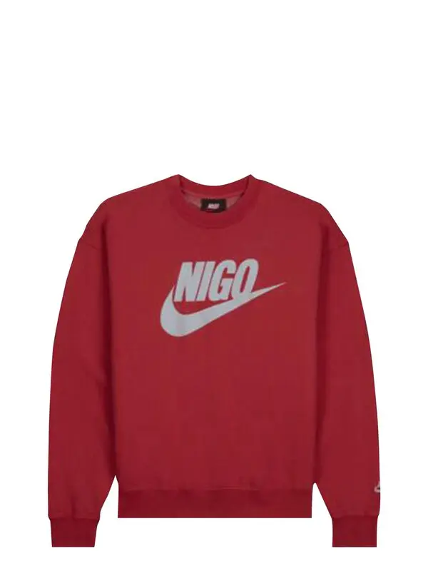 Nike X Nigo Nrg Fleece Crew Sweatshirt - Red