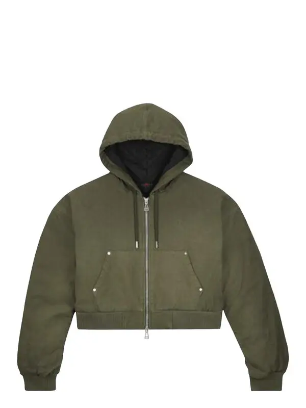 JORDAN X Travis Scott Hooded Canvas Jacket - Green