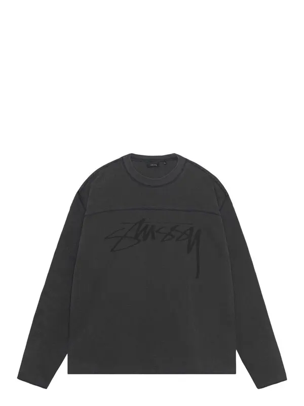 StÜssy Pigment Dyed Football Crew 'washed - Black