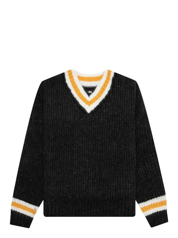 StÜssy Mohair Tennis Sweater - Black