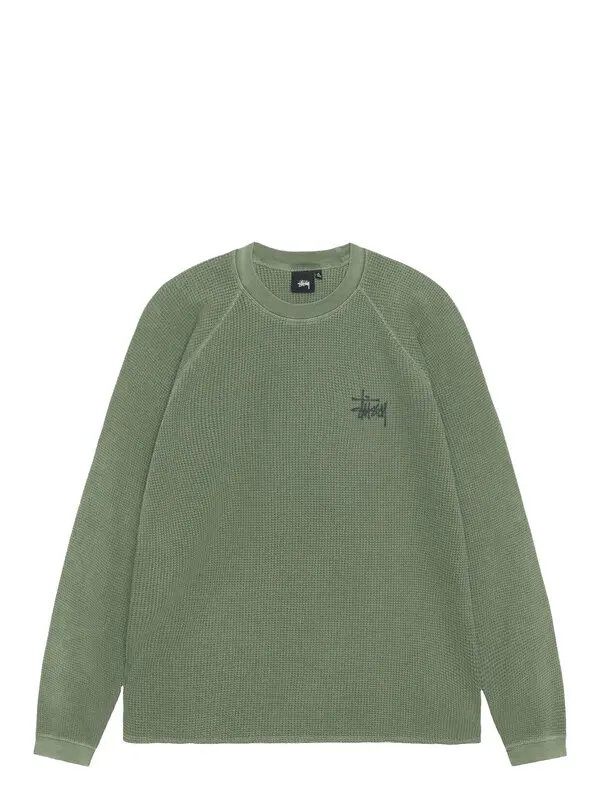 StÜssy Raglan Thermal Long-sleeve Crew 'pine - Green