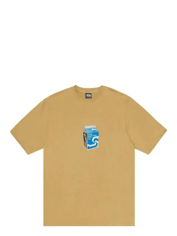 StÜssy Milk Tee 'curry - Yellow