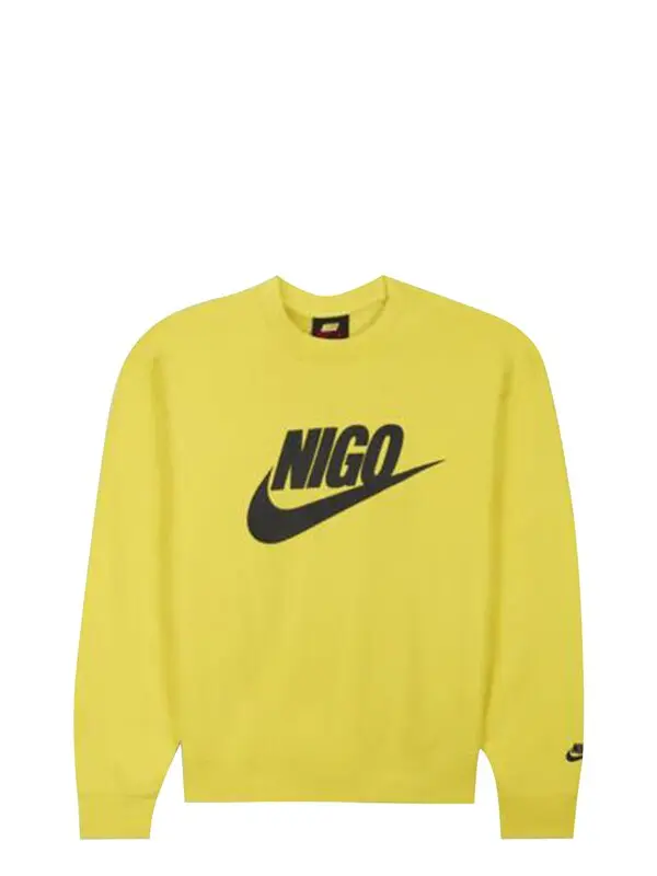 Nike X Nigo Nrg Fleece Crew Sweatshirt - Yellow