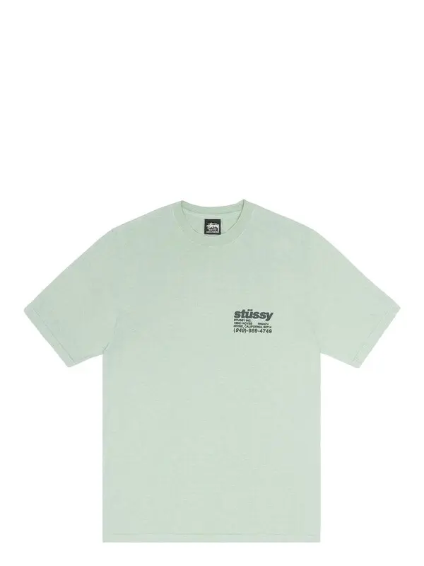 StÜssy Pigment Dyed Dna Tee 'granite - Green
