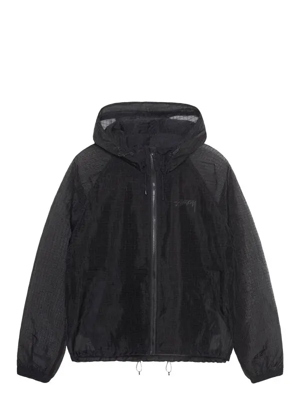 StÜssy Transparent Ripstop Beach Shell - Black