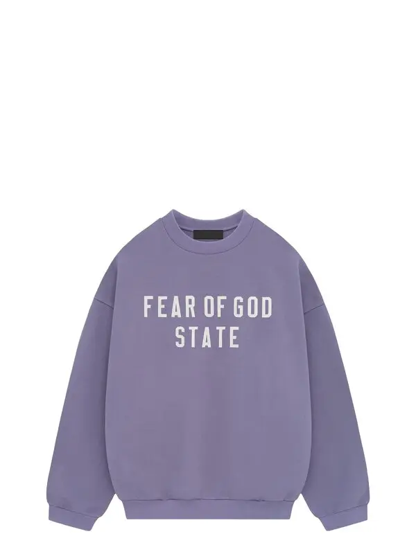 Fear Of God Heavy Fleece Crewneck - Purple