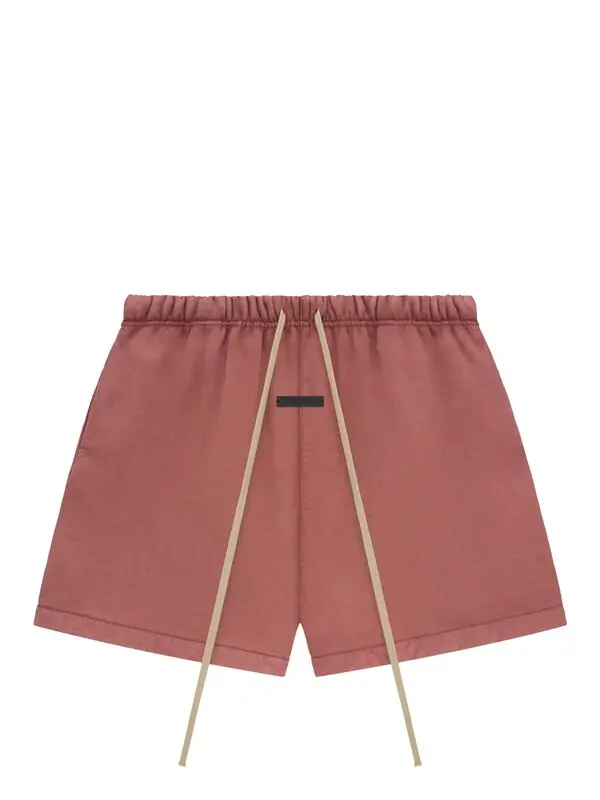 Fear Of God Heavy Fleece Soccer Short - Red