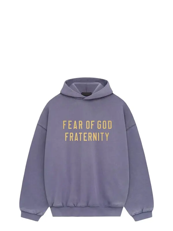 Fear Of God Heavy Fleece Hoodie - Purple