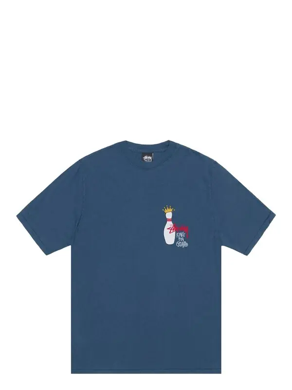 StÜssy Pigment Dyed Kingpin Tee 'navy - Blue
