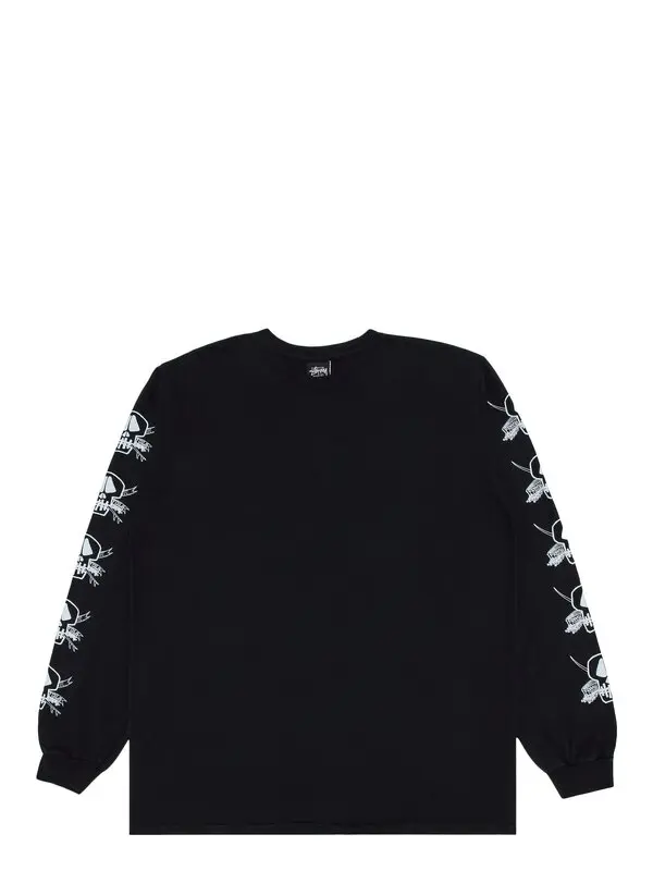 StÜssy Pigment Dyed Foils Long-sleeve Tee - Black