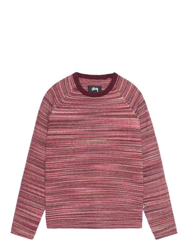 StÜssy Textured Knit Contrast Collar Crew - Multicolor