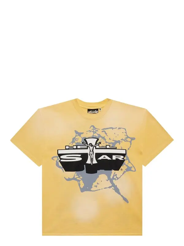 HELLSTAR Jesus T-shirt - Yellow