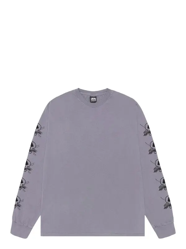 StÜssy Pigment Dyed Foils Long-sleeve Tee 'shark - Purple