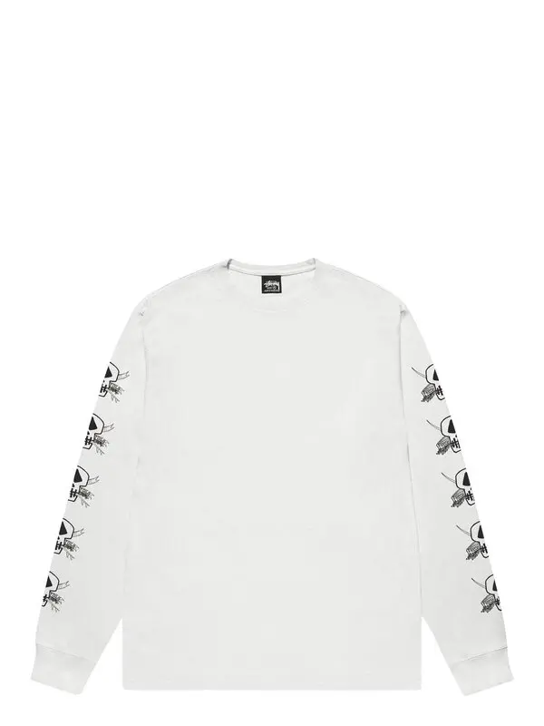 StÜssy Pigment Dyed Foils Long-sleeve Tee 'natural - White