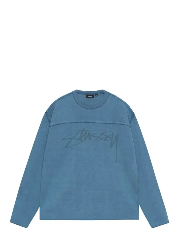 StÜssy Pigment Dyed Football Crew - Blue