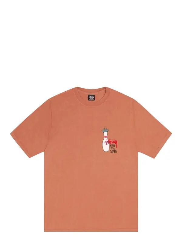 StÜssy Pigment Dyed Kingpin Tee 'rust - Orange