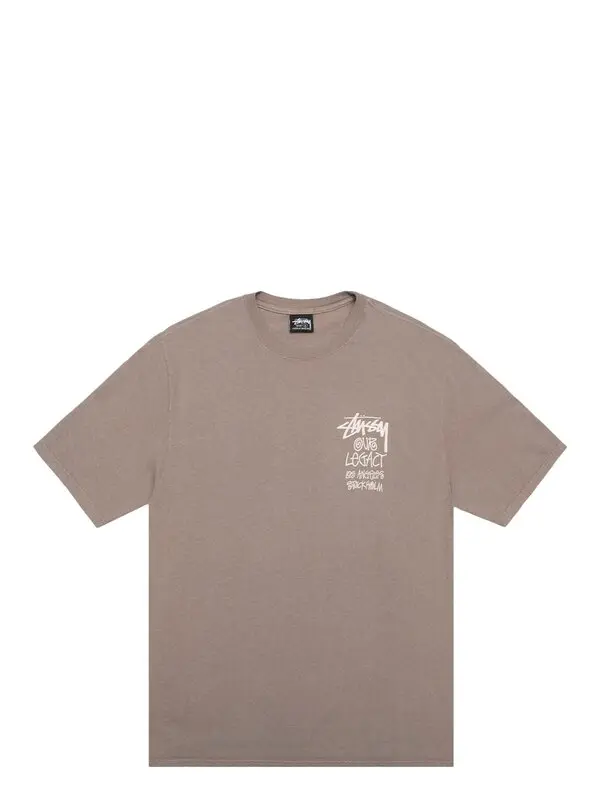 StÜssy X Our Legacy Work Shop 8 Ball Yin Yang Tee 'taupe - Brown