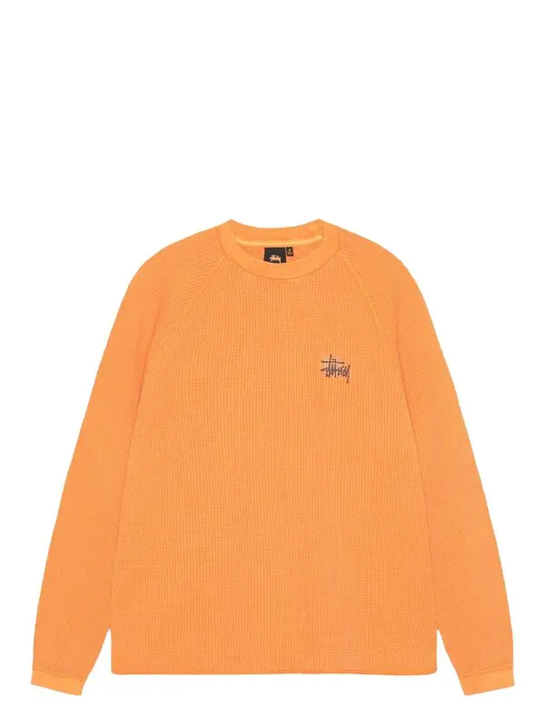 StÜssy Raglan Thermal Long-sleeve Crew - Orange