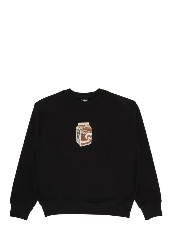 StÜssy Milk Crewneck - Black