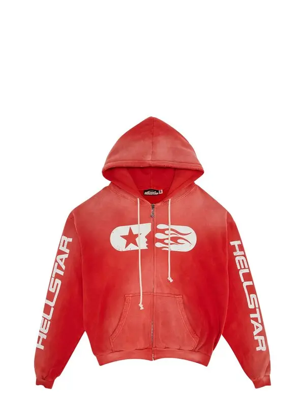 HELLSTAR Studios Zip Hoodie - Red