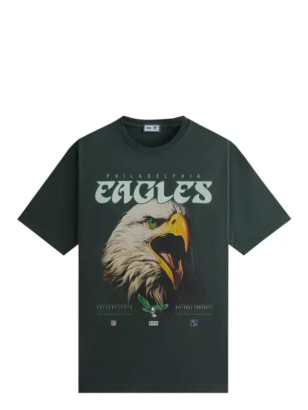 Kith 47 For The Nfl: Eagles Vintage Tee 'stadium - Green