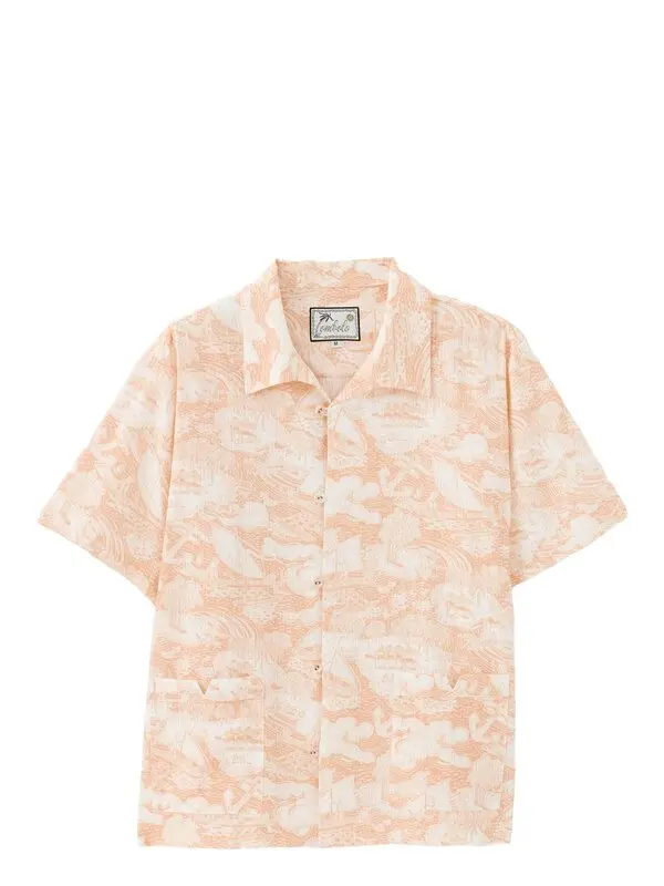 TOMBOLO Seersucker Voyage Shirt - Coral
