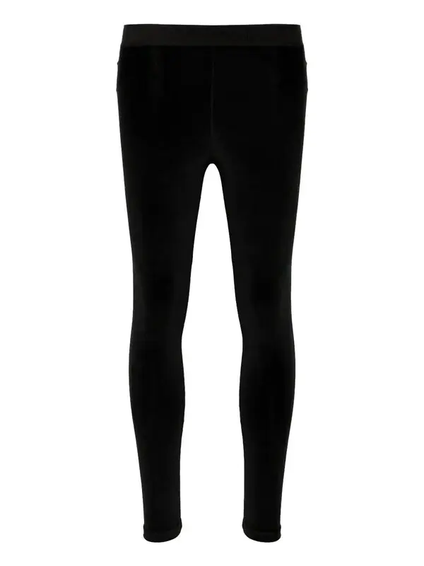 TOM FORD Lustrous Velour Signature Leggings - Black