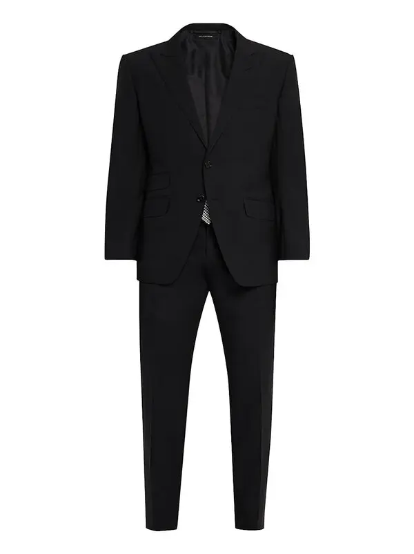 TOM FORD O'connor Wool Suit - Blk Sld
