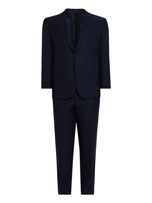 Kiton Wool-silk Basic Suit - Navy