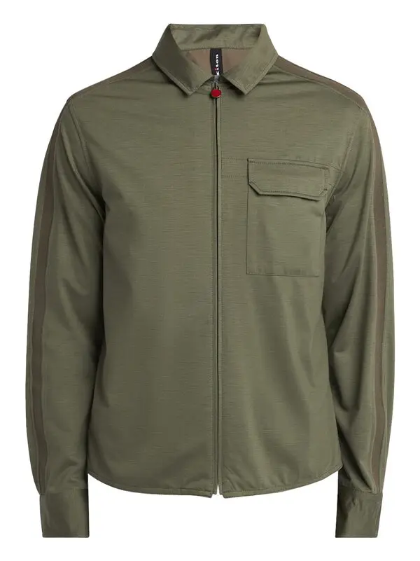 Kiton Full-zip Blouson Jacket - Olive