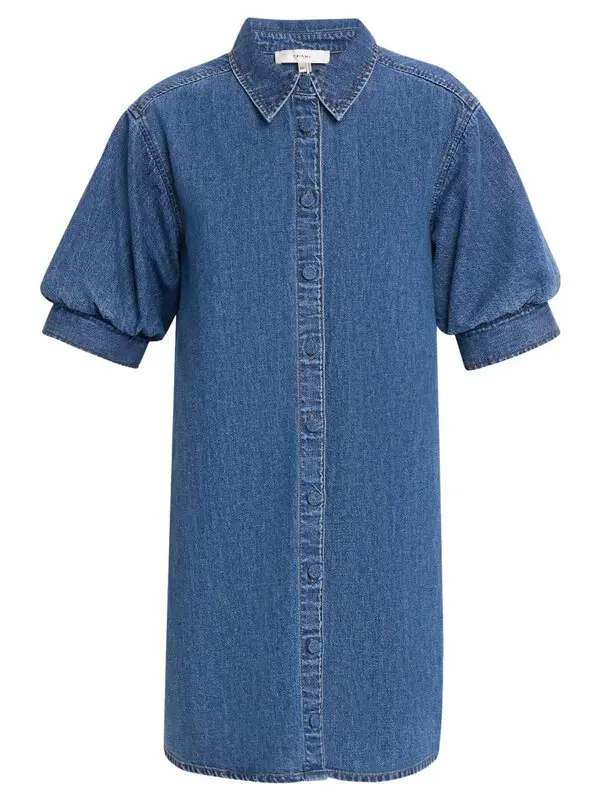 FRAME The Play Denim Shirt Dress - Antonia