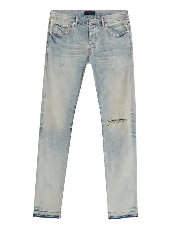 PURPLE BRAND P001 Distressed Jeans - Lt Indigo