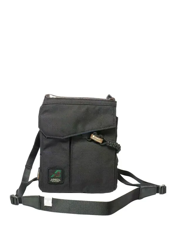 AS2OV Cordura Waterproof Shoulder Bag - Black