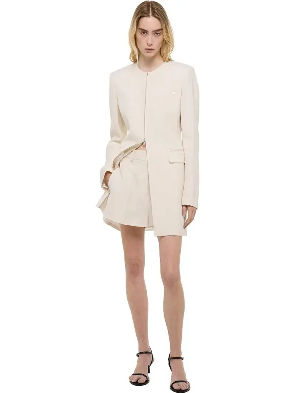 Helmut Lang Tailored Blazer Dress - Antique White