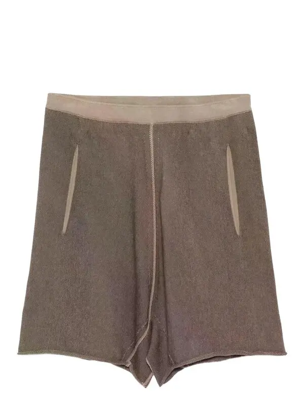 LABEL UNDER CONSTRUCTION Cotton Shorts - Brown