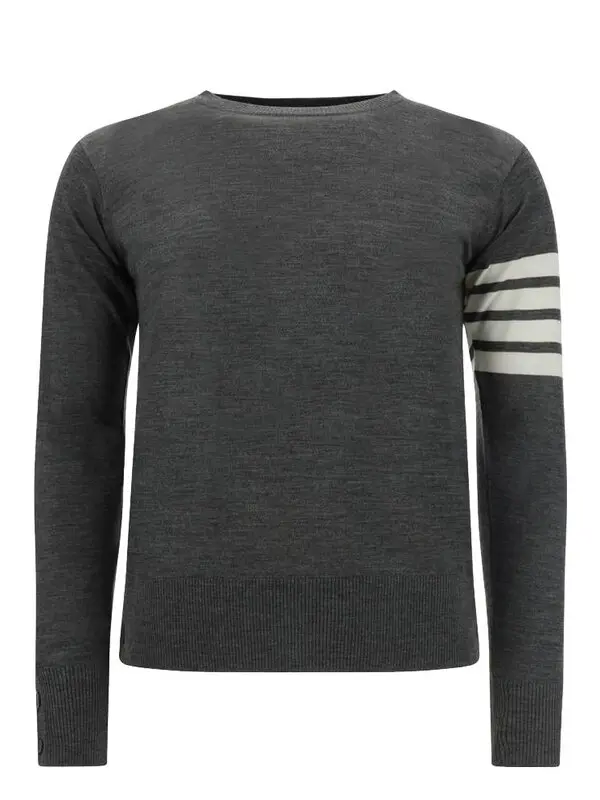 Thom Browne Virgin Wool Sweater - Grey
