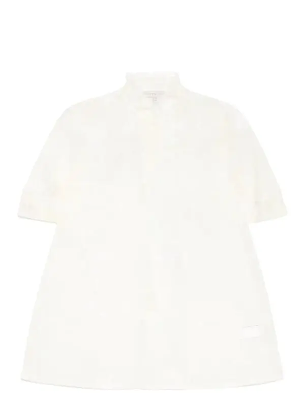 Shiatzy Chen Mandarin-collar Printed Shirt - White
