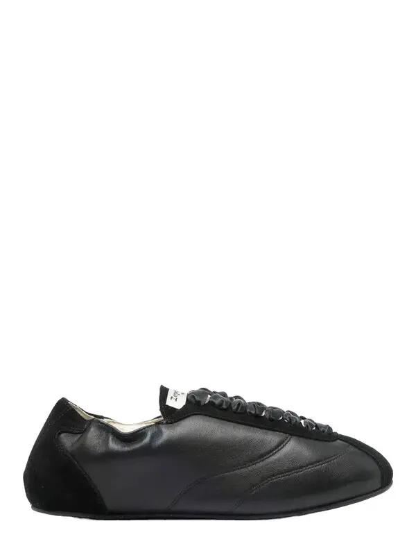 Repetto Silk Tennis Sneakers - Black