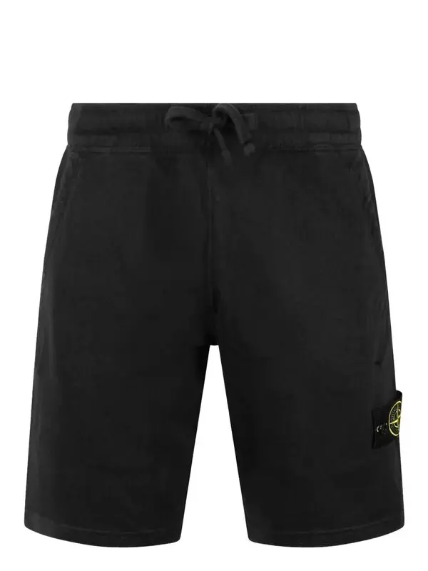 Stone Island Compass Badge Shorts - Black
