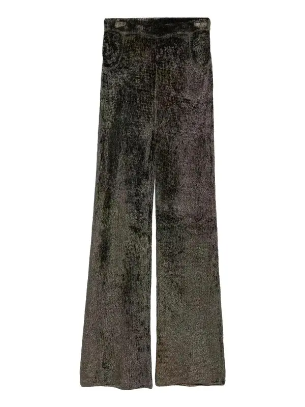 AYA MUSE Knitted Trousers - Green