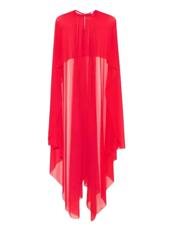 ATU BODY COUTURE Semi-sheer Cape - Red