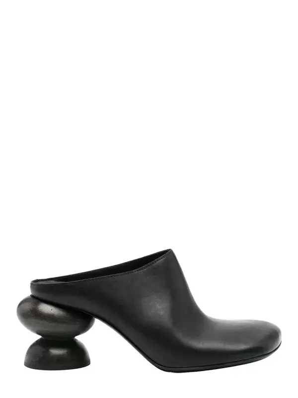 UMA WANG 70mm Sculpted-heel Mules - Black