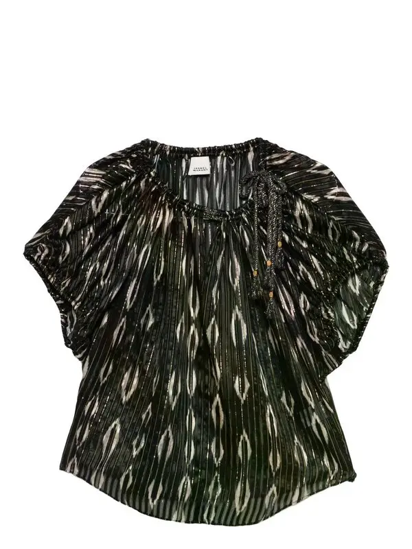Isabel Marant Metallic-threading Blouse - Black