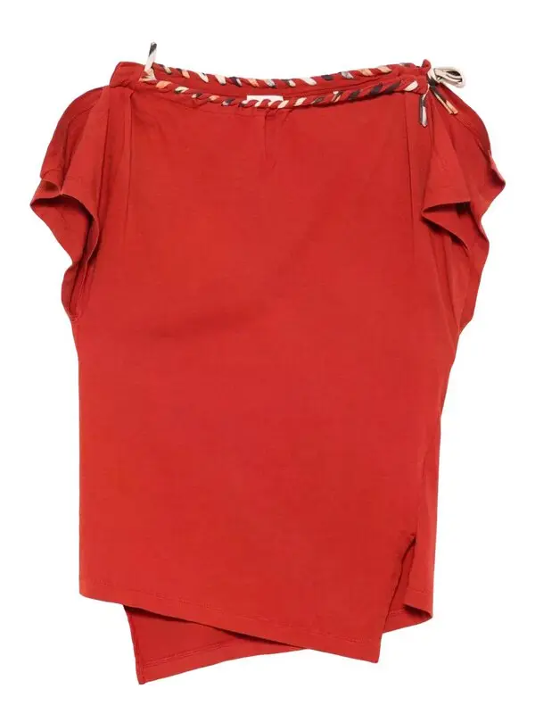 Isabel Marant Twist-detailed T-shirt - Red