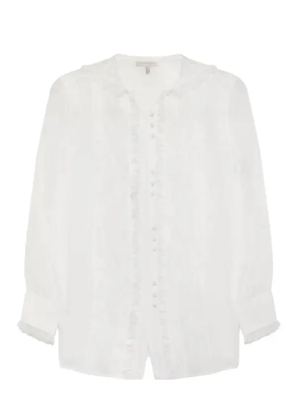 Shiatzy Chen Organza Laced Shirt - White